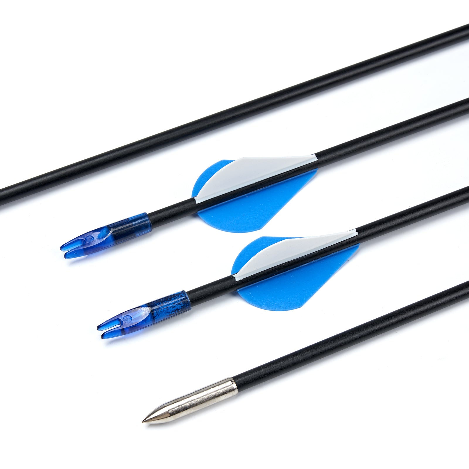 12x 31.5" Skinny Slim OD 6mm Spine 800 Fiberglass Archery Arrows Over ...